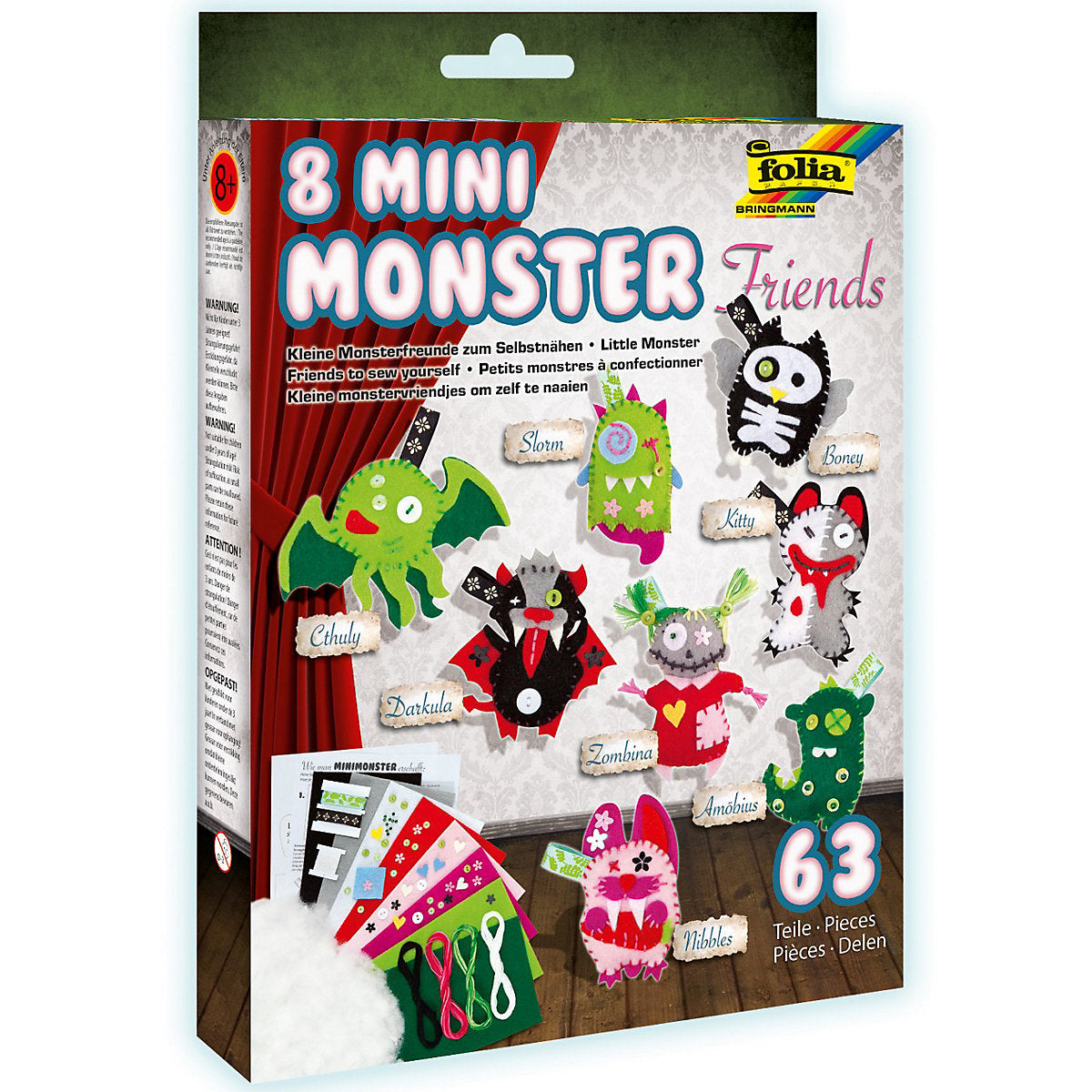 Little Monster Friends Nähset mit Filz Halloween Motive – Boneshop Tabletop